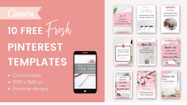 Canva Ücretsiz Pinterest Şablonları - Teknobird