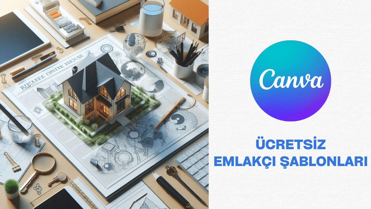 Canva Emlakçı Şablonları Ücretsiz - Teknobird